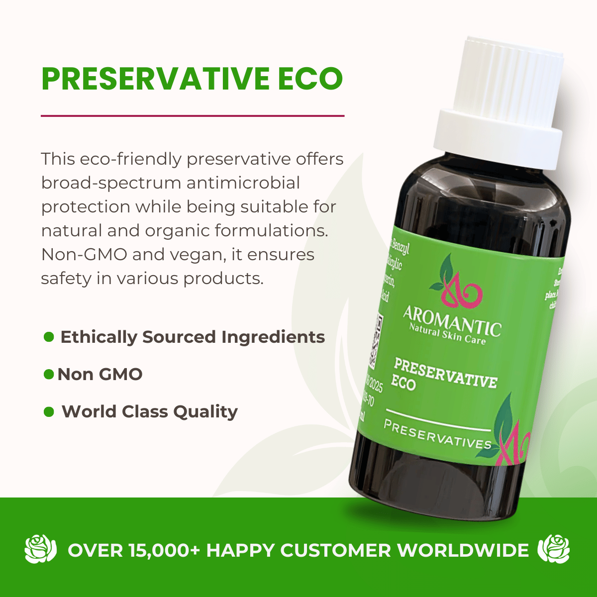 Preservative Eco: Palm Free, Fragrance Free & Effective