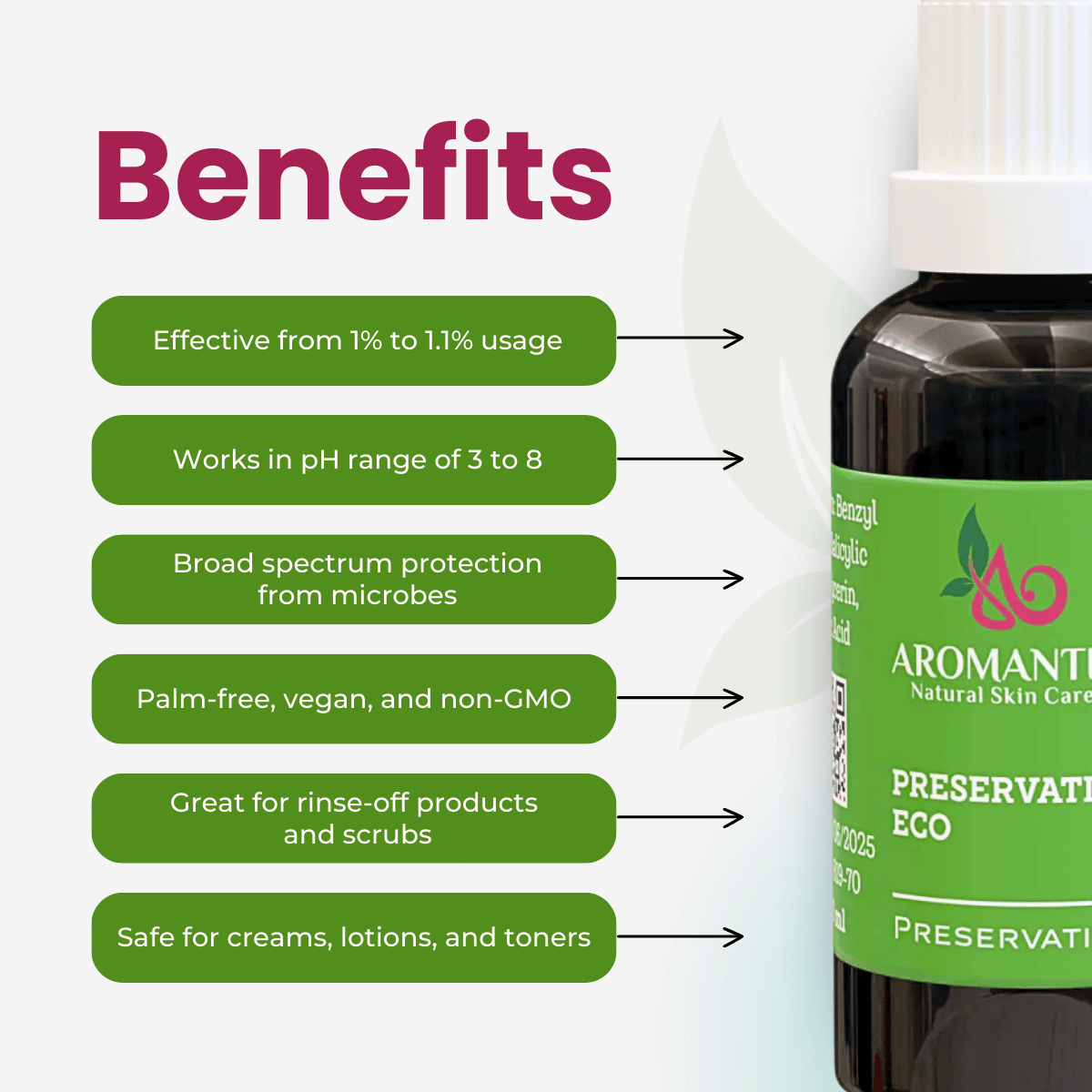 Preservative Eco: Palm Free, Fragrance Free & Effective