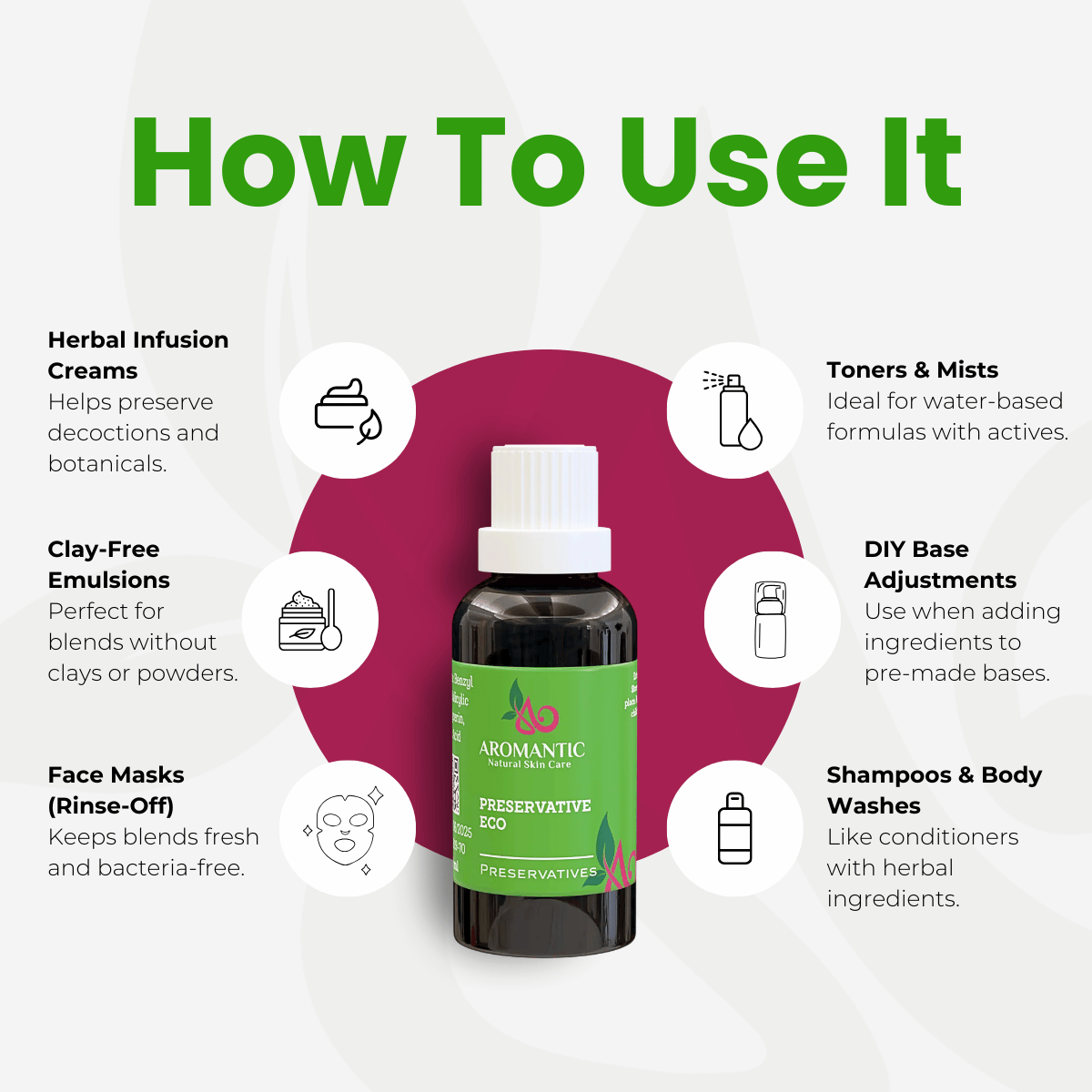 Preservative Eco: Palm Free, Fragrance Free & Effective